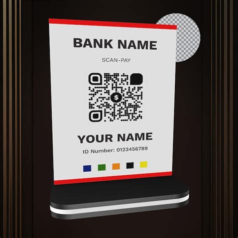 Premium Psd Qr Code Stand