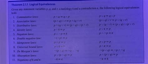 solved 9 use theorem 2 1 1 to verify the logical