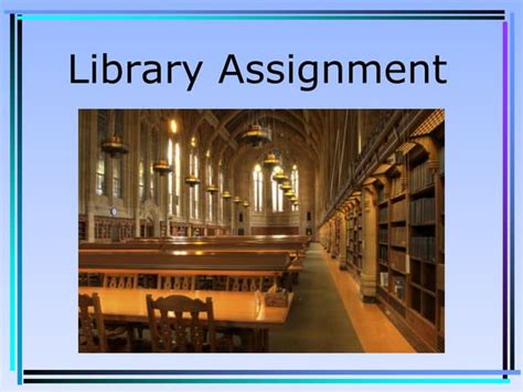 access database library assignment ppt