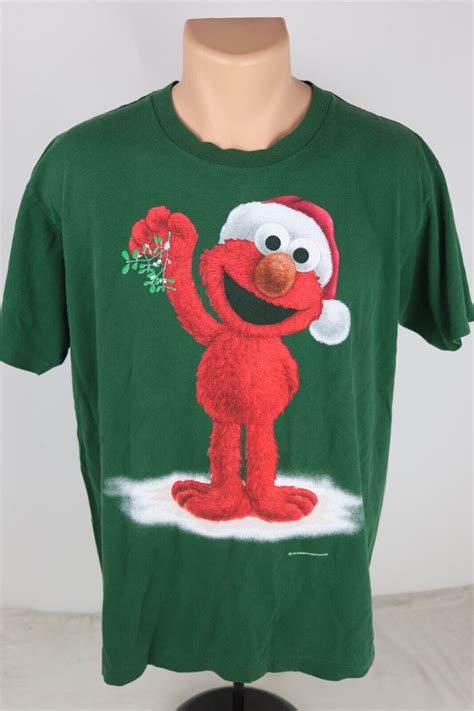 Vintage Elmo Sesame Street Jim Henson Christmas Singl Gem