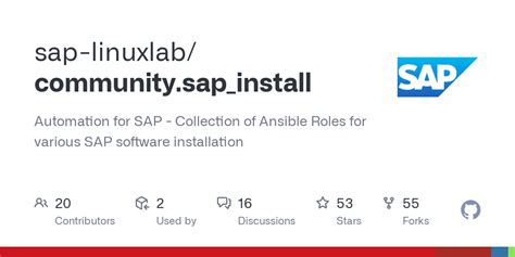 Github Sap Linuxlabcommunitysapinstall Automation For Sap Collection Of Ansible Roles