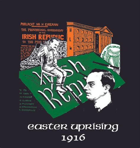 James Connolly Easter 1916 Irish Proclamation A4 Poster In Irish English
