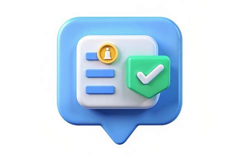 D Alert Notification Icon On Speech Bubbles Negative Check List Button