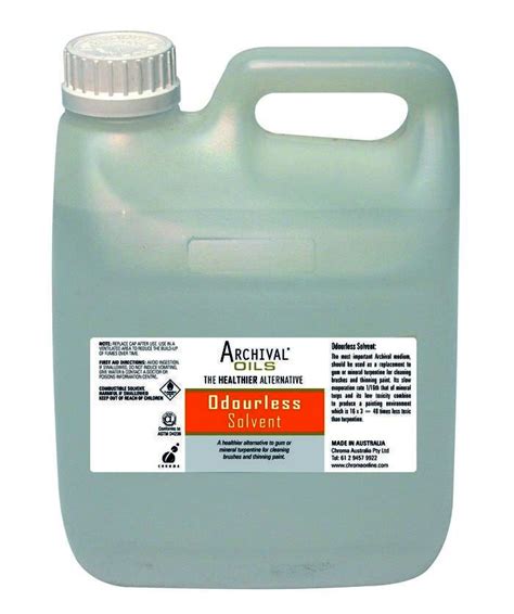 Archival Oils Odourless Solvent 4l