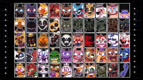 [fnaf] Ucn Roster By Eclipse0wl On Deviantart