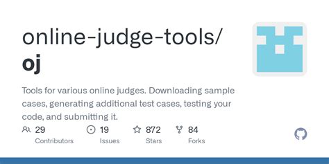 Issues · Online Judge Toolsoj · Github