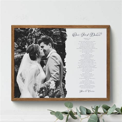 First Dance Lyrics Etsy