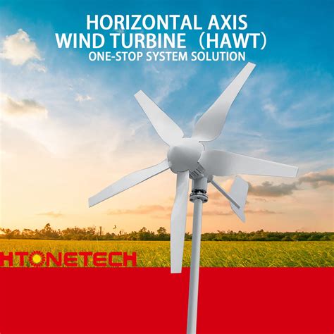 Wind Turbine Horizontal Axis Home Power Generation Combination Solar