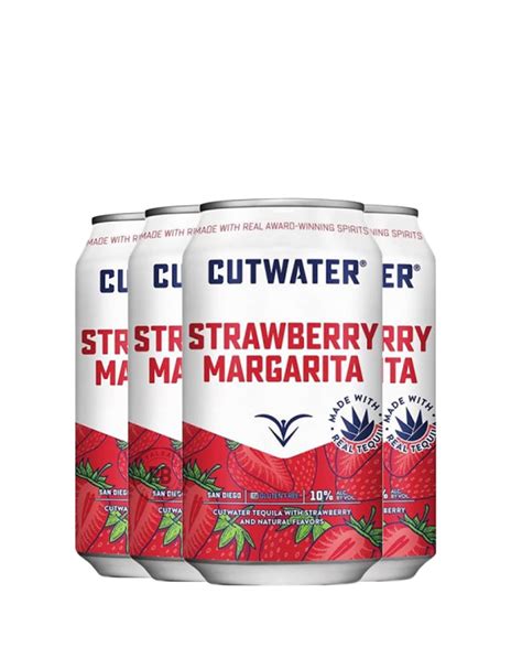 Cutwater Strawberry Margarita Canned Cocktails Royal Batch