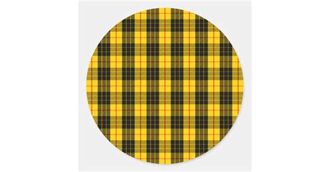 Clan Macleod Tartan Classic Round Sticker Zazzle