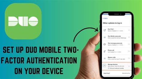 How To Set Up Duo Mobile Two Factor Authentication On Your Device
