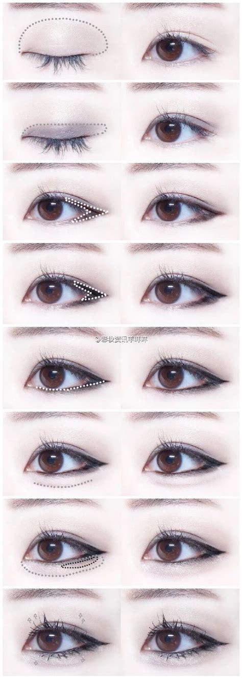Hermosos Ojos Maquillaje Maquillaje Japonés Maquillaje De Ojos