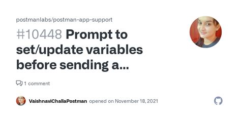 Prompt To Setupdate Variables Before Sending A Request · Issue 10448