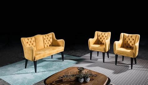 Jvmoebel Sofa Oranger Wohnzimmer Zweisitzer Luxus Sofas Polster Stil
