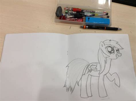 Rainbowdash Full Body Sketch By Cmd Ikiri On Deviantart