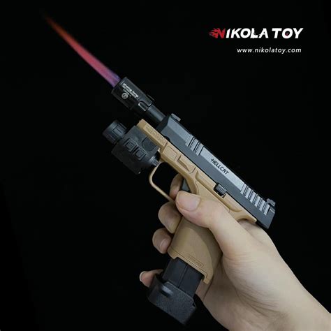 Nikolatoy™ New Hellcat Gun Lighter 3 Clips Nikola Toy