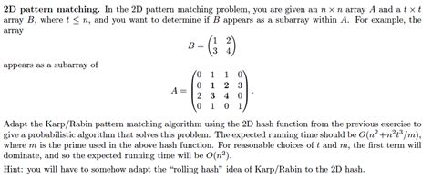 2d Pattern Matching In The 2d Pattern Matching