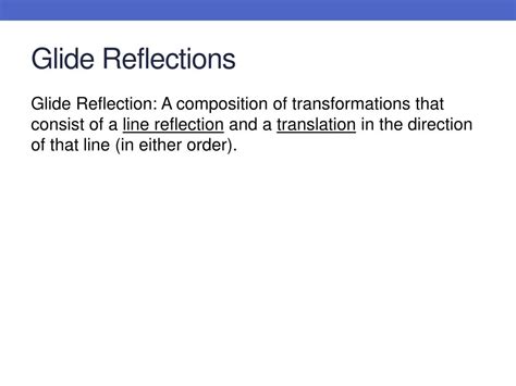 Ppt Glide Reflections Powerpoint Presentation Free Download Id2730051
