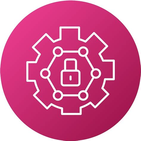 Le Style De Licône De Cybersécurité De Conception Vectorielle