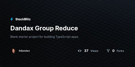 Dandax Group Reduce StackBlitz