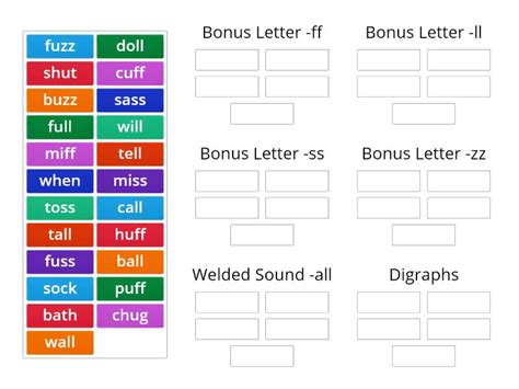 Wilson Bonus Letters All Digraph Review Group Sort