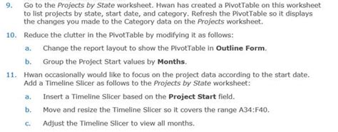 Solved A 9 Go To The Projects By State Worksheet Hwan Has