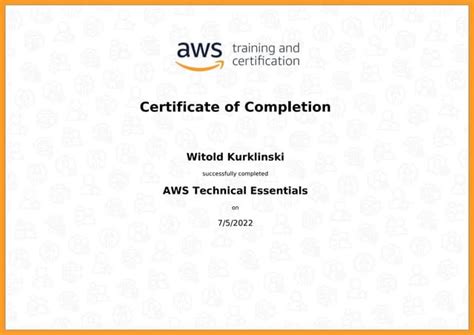Aws Technical Essentials Certificate Pdf