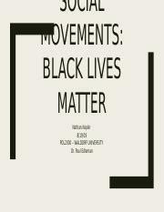 KEPLER POL UNITV Pptx SOCIAL MOVEMENTS BLACK LIVES