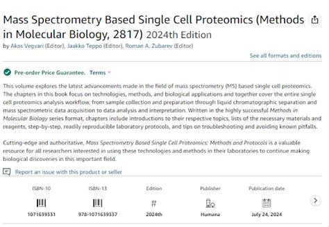 News In Proteomics Research Two Great New Proteomics Books Coming This