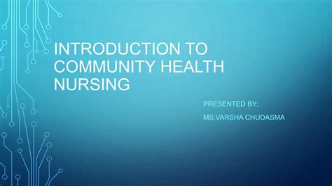 Community Health Nursing 1st Chapter Gnm Nursing PPTX