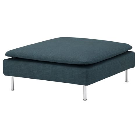 SÖderhamn Cover For Footstool Hillared Dark Blue Ikea