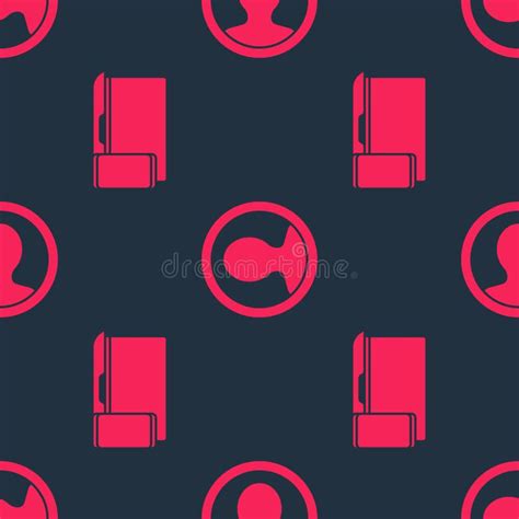 Set Monitor And Phone And Create Account Screen On Seamless Pattern