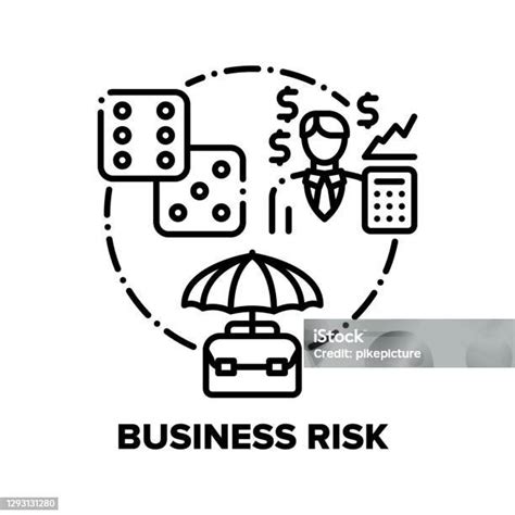 Bisnis Risiko Vektor Konsep Ilustrasi Hitam Ilustrasi Stok Unduh Gambar Sekarang Bahaya