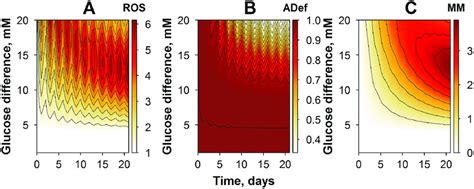 Contour Plots Of Model Simulations Variables And Their Dynamics In An
