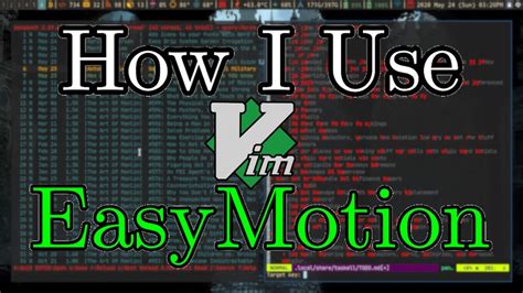 How Im Using The Easymotion Vim Plugin Youtube