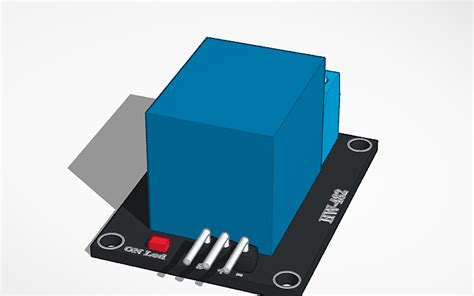 3d Design Modulo 1 Rele Tinkercad