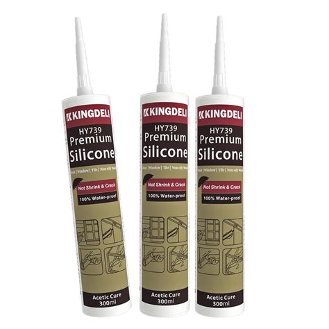 Quick Drying Colored Waterproof Acetic Purpose Silicone Sealant For Caulking