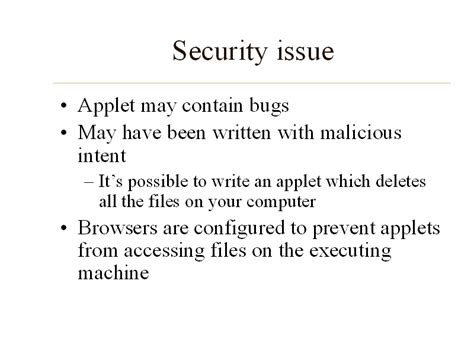 security issue