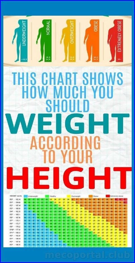 The Chart Shows How Much You Should Gain Weight According To Your