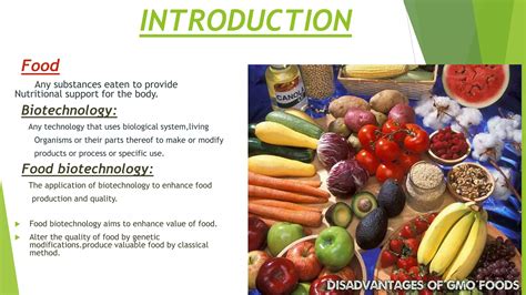 Food Biotechnology Genetically Modified Food Materials Pptx