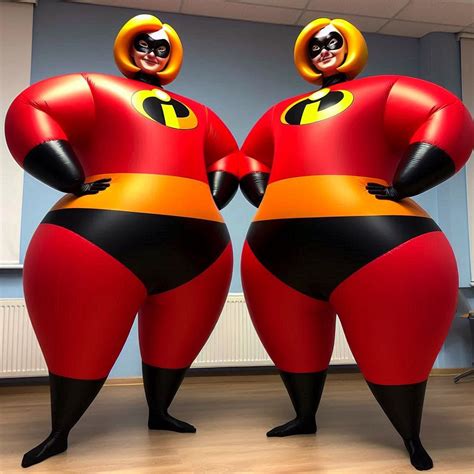 Inflated Elastigirls By Jaredtaylormcguire On Deviantart