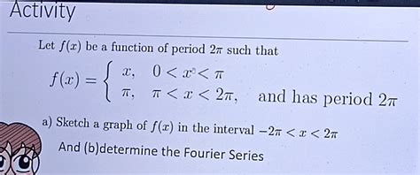 Answered 58 Let Fx Be A Function X Fx Bartleby