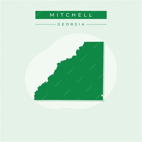 Premium Vector Vector Illustration Vector Of Mitchell Map Georgia