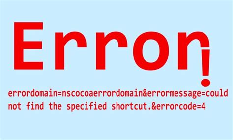 Understanding The Nscocoaerrordomain Error In Shortcuts A Deep Dive