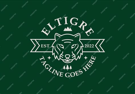 Le Logo Du Tigre Convient Comme Symbole Dentreprise Vecteur Premium