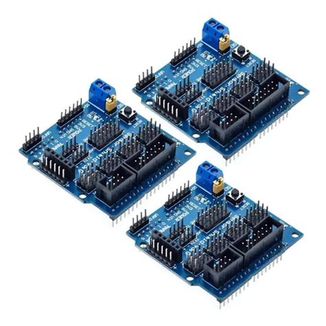 3 Pzs Sensor Shield Expansion V5 0 Arduino Uno Mega Leonardo MercadoLibre