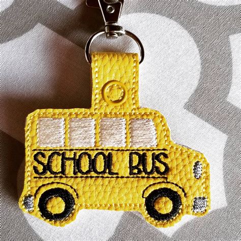 School Bus Keychain Etsy