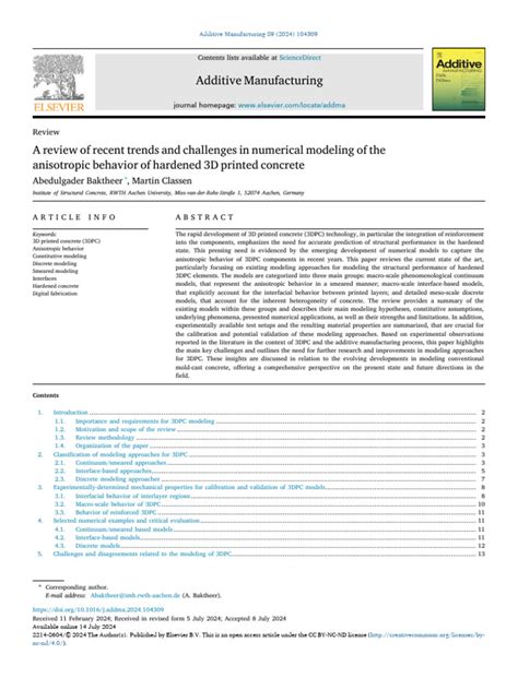 a review of recent trends and challenges in numerical modeling of the