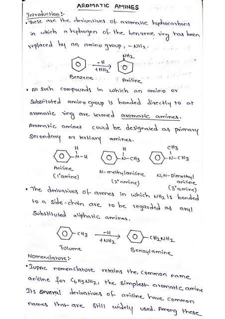 Poc Unit 2 Aromatic Amines Pdf