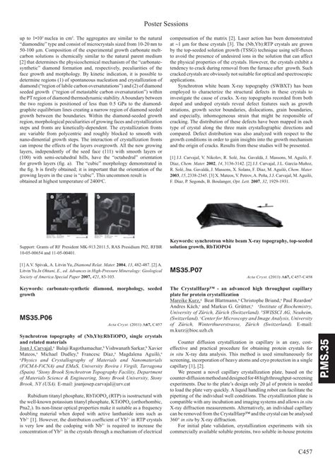 Pdf The Crystalharp An Advanced High Throughput Capillary Plate For Protein Crystallization